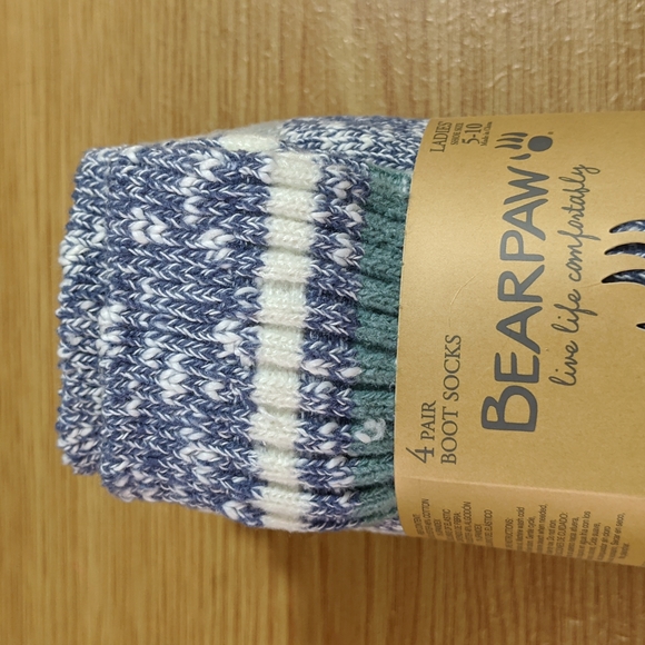 BearPaw | Accessories | Bearpaw Ladies Boot Sock 4 Pairs Navy Pack | Poshmark
